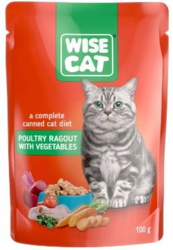 WISE cat plic pui si legume in sos 100g - Jesy Pet